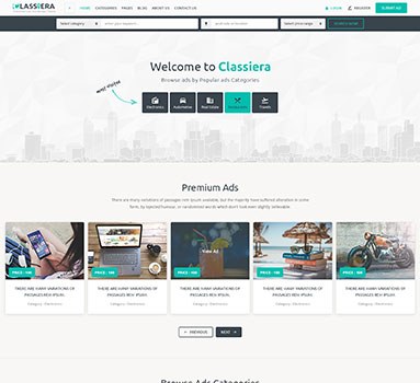 Classiera Classified Ads WordPress Theme