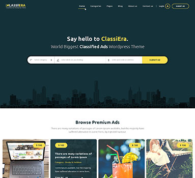 Classiera Classified Ads WordPress Theme