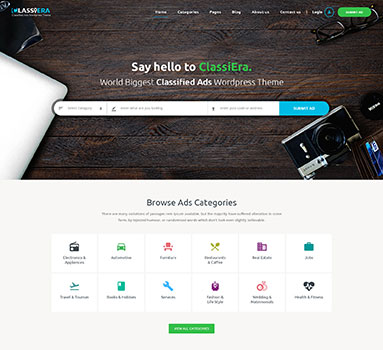 Classiera Classified Ads WordPress Theme
