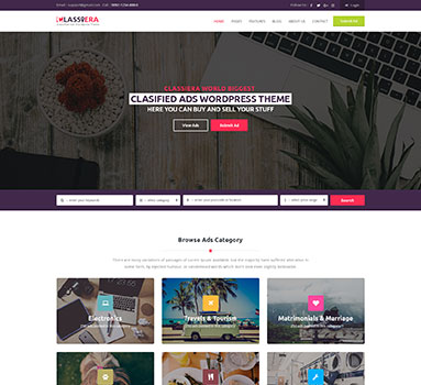 Classiera Classified Ads WordPress Theme