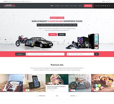 Classiera Classified Ads WordPress Theme